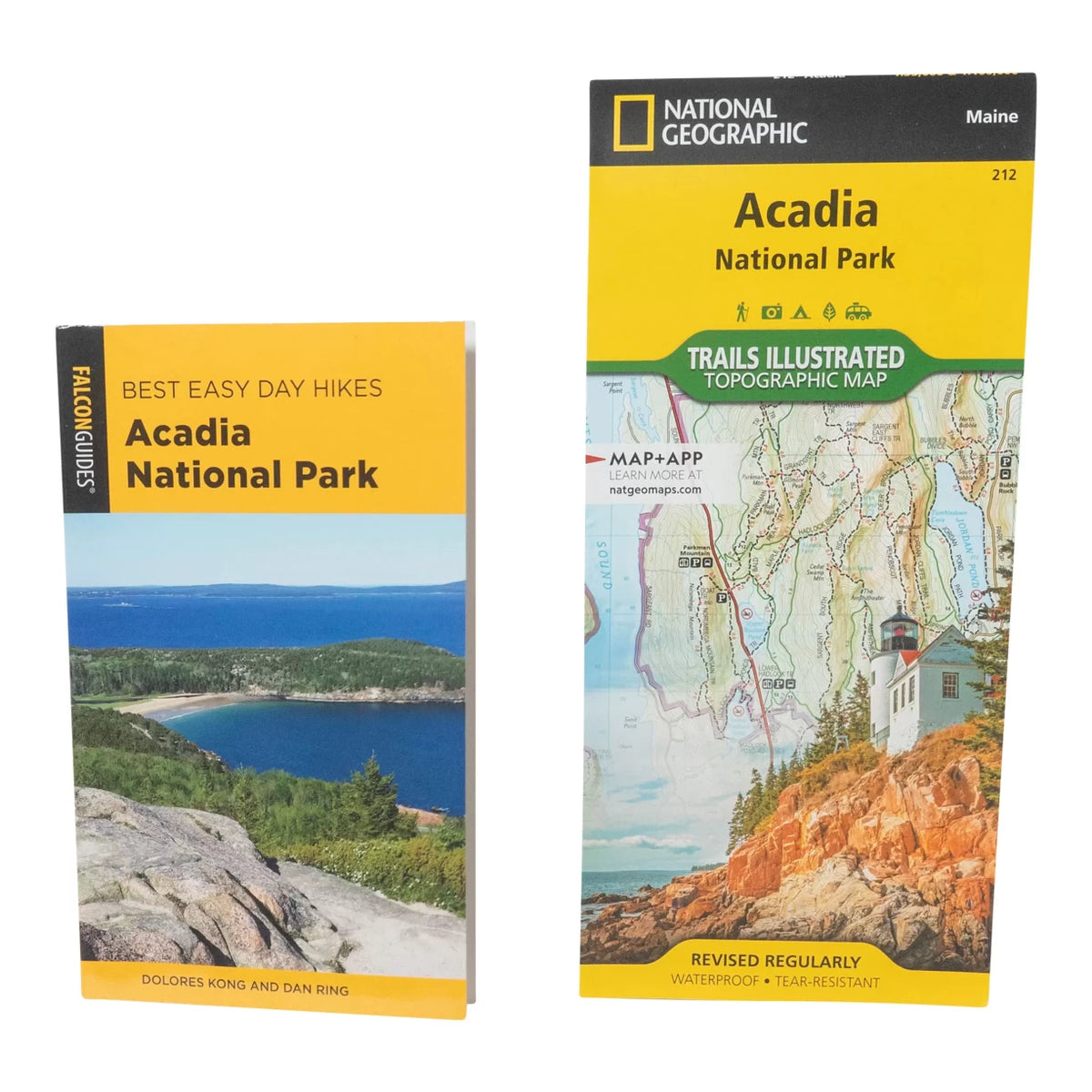 Best Easy Day Hiking Guide and Trail Map Bundle Acadia National Park ...