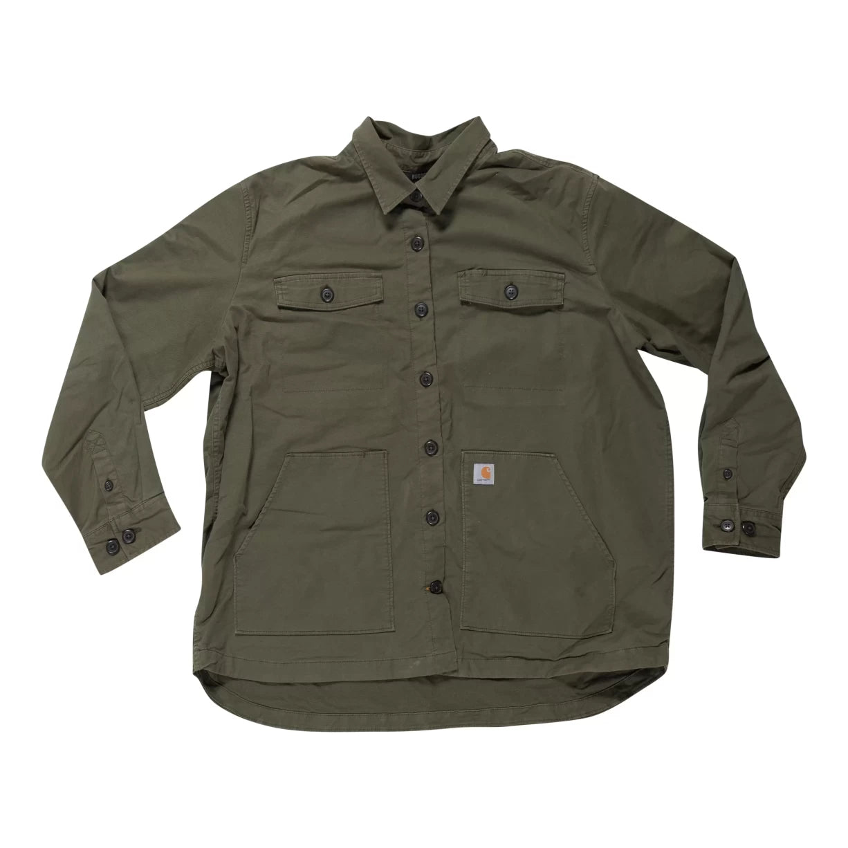 Carhartt Loose Fit Midweight Twill Long-Sleeve Jersey-lined Shirt - Wo ...