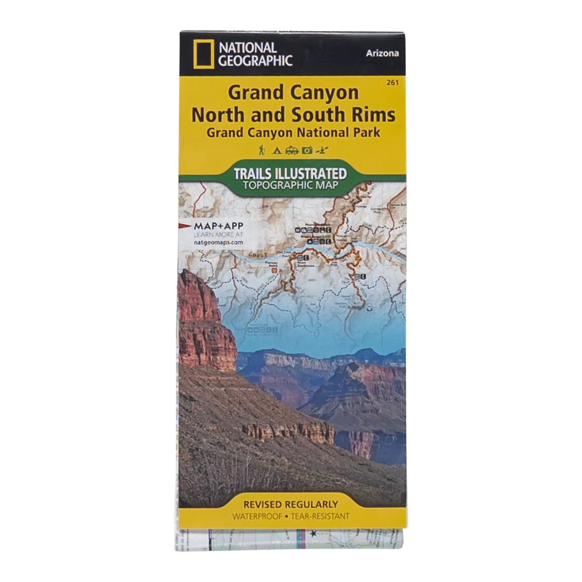 National Geographic Grand Canyon North and South Rims Map – Geartrade.com