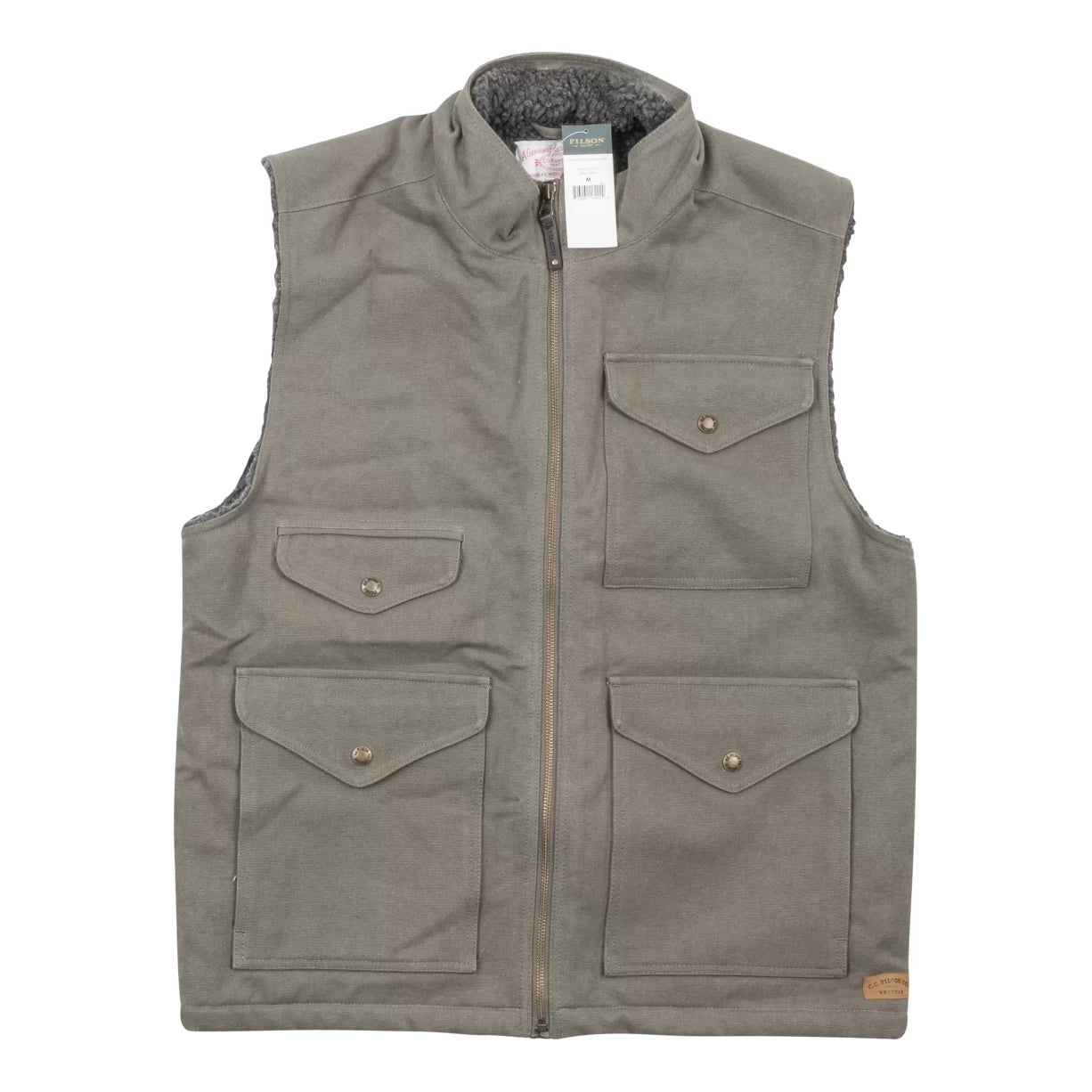 Filson Canvas Berber Lined Vest - Men's - Clothing - Geartrade.com