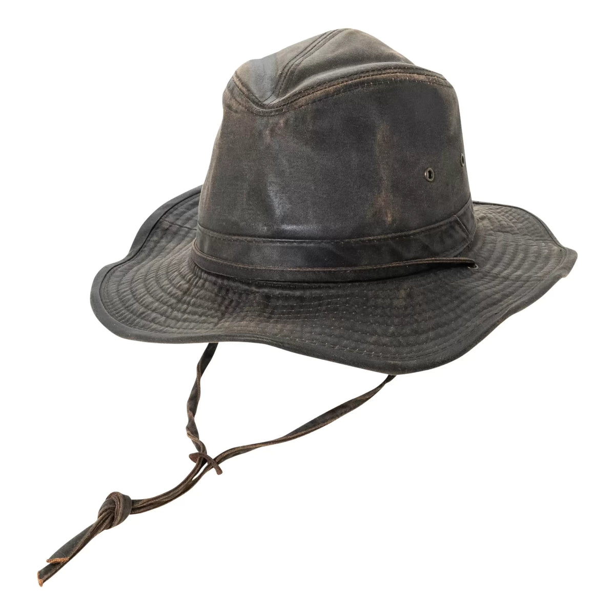 Dorfman Pacific Boondocks Weathered Cotton Outback Cowboy Hat - Men's ...