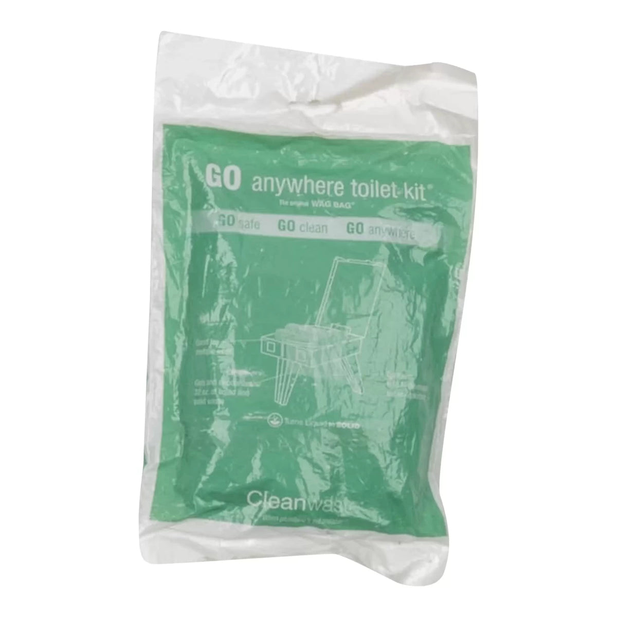 Cleanwaste The Original WAG BAG GO Anywhere Toilet Kit Waste Bag - Set ...