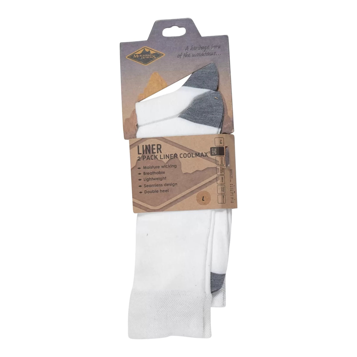Mountain Designs COOLMAX Liner Socks - 2-Pack – Geartrade.com