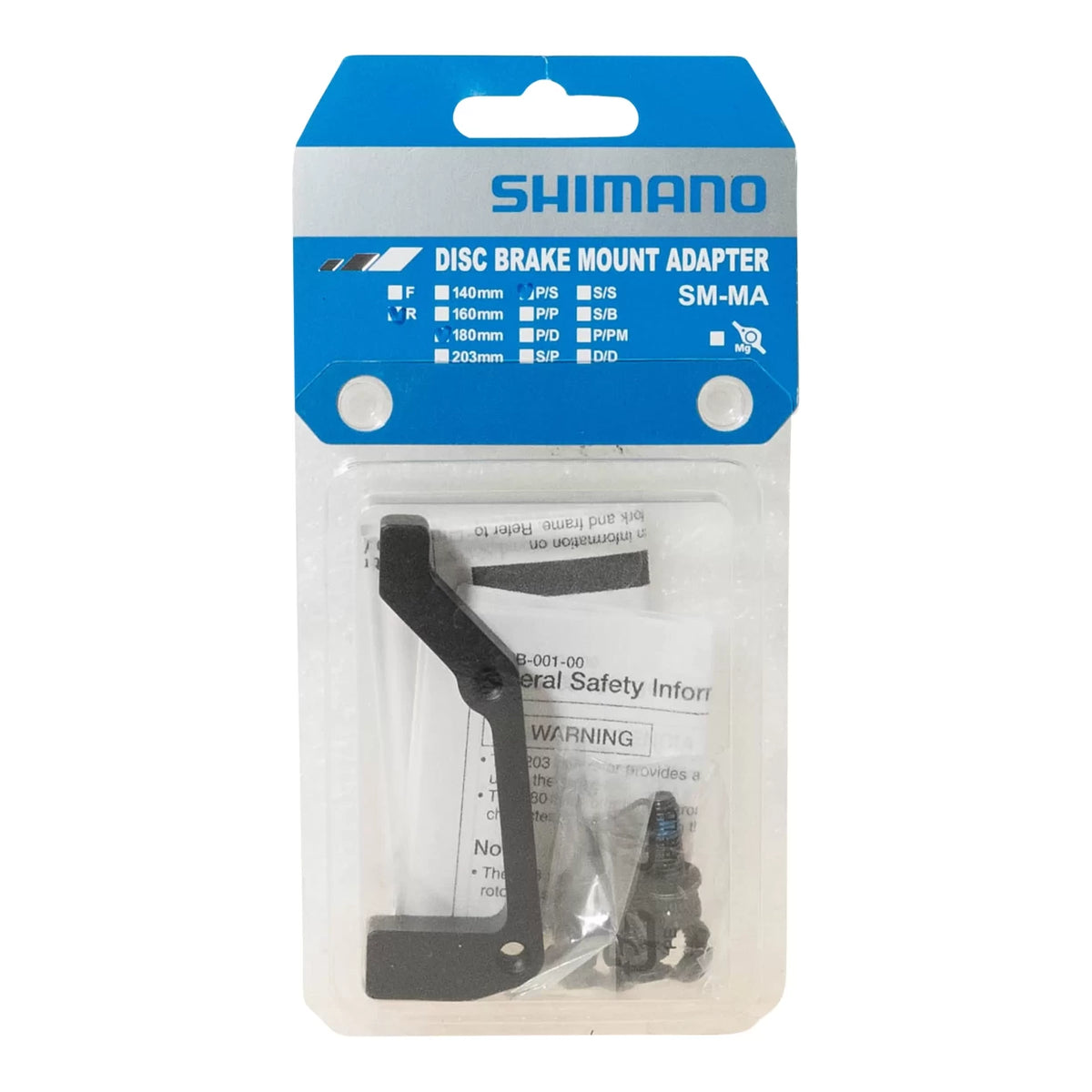 Shimano Disc Brake Mount Adapter - Rear - 180mm - P/S – Geartrade.com