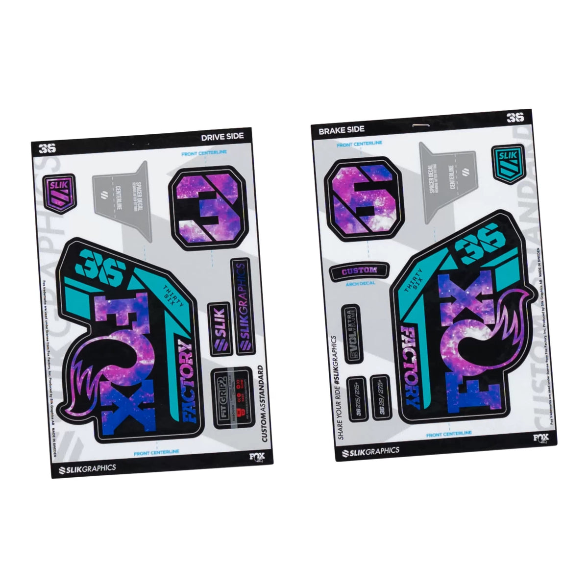 Slik Graphics Fox 36 Rhythm Decal Kit – Geartrade.com