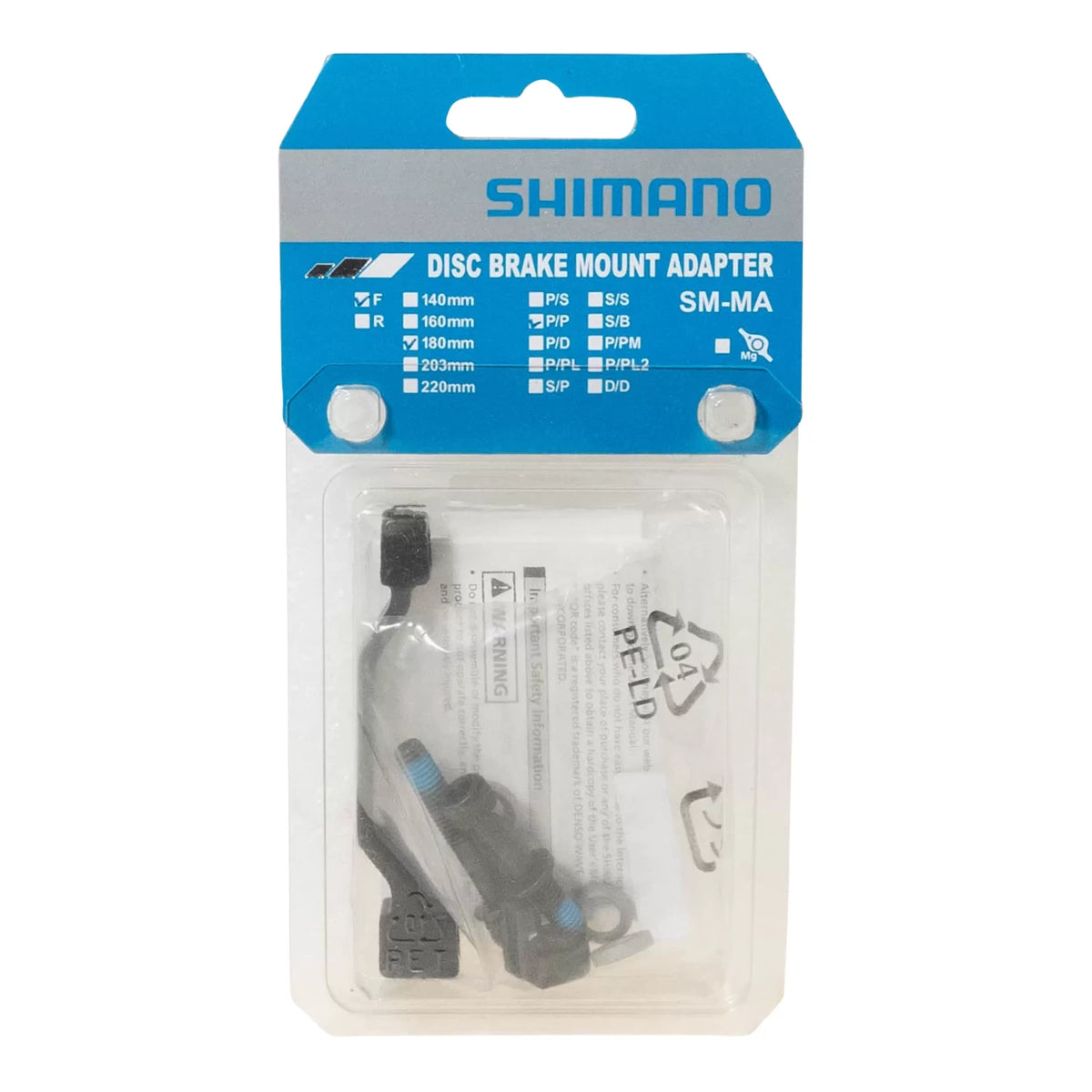 Shimano Disc Brake Mount Adapter - Front - 180mm – Geartrade.com