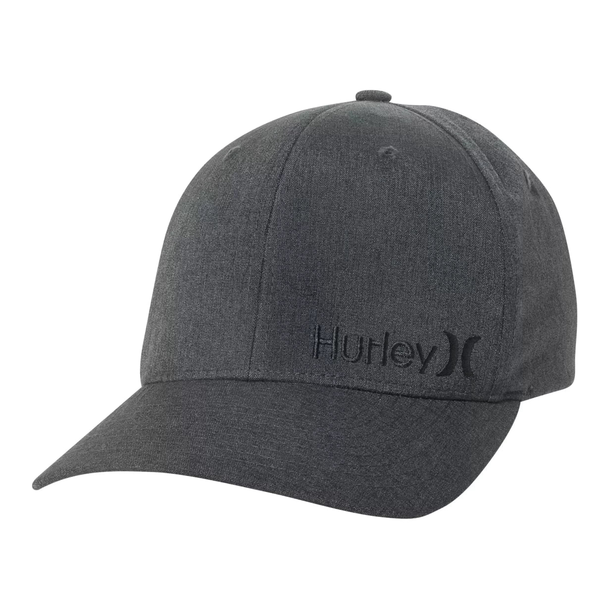 Hurley Heathered Charcoal Tri-Blend Flex Hat - Baseball Caps ...