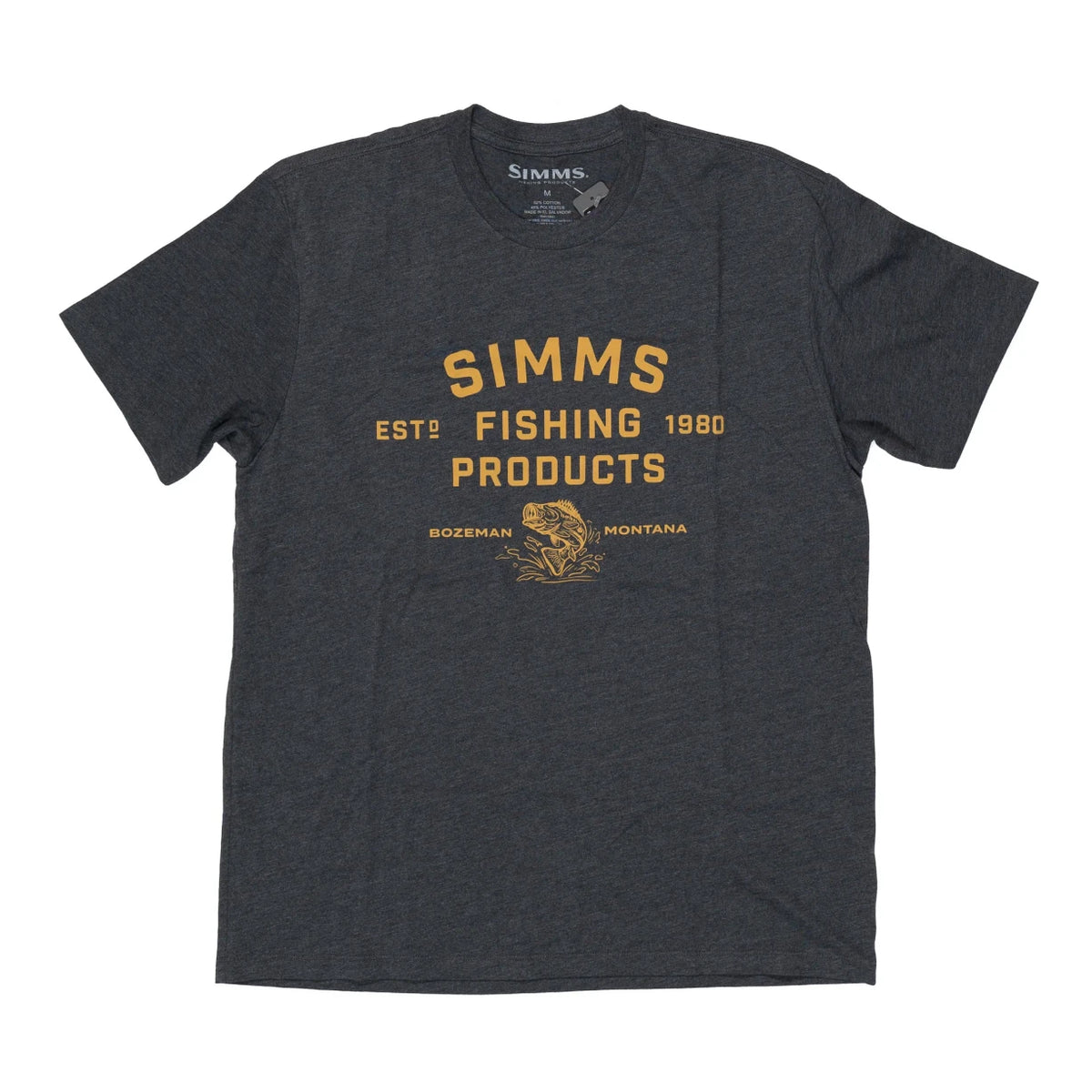 Simms Stacked Logo Bass T-Shirt – Geartrade.com