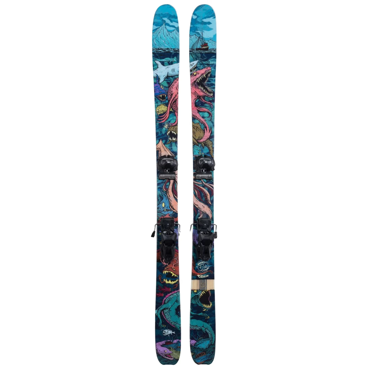 J Skis The Escalator Deep Ryan Schmies x J Collab Skis w/ Tyrolia Atta ...