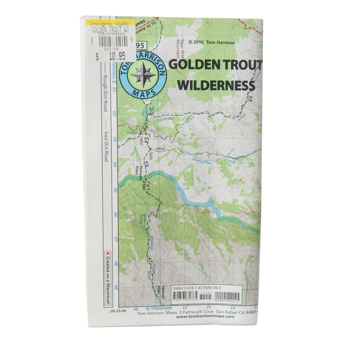Tom Harrison Maps Golden Trout Wilderness Map – Geartrade.com